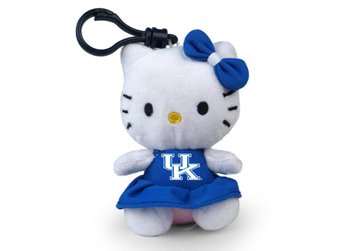 KENTUCKY UNIV HELLO KITTY KEYCHAIN (4") – Plush For Play